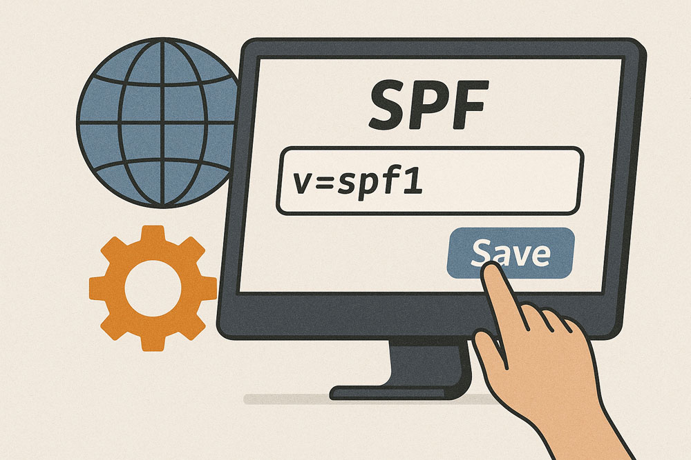 サーバー側でSPFレコードの設定をする手順